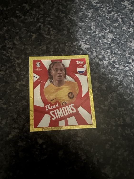 Topps Euro 2024 Ned Ptw Gold Xavi Simons (Neu und originalverpackt) in ...