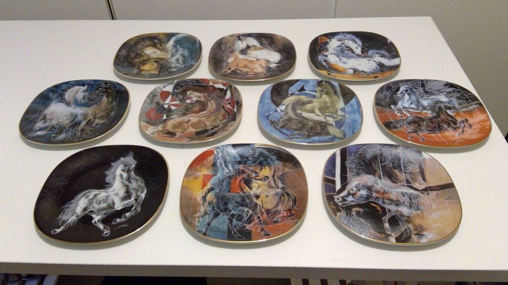 Hans Erni Teller - dynamische Pferde (Gebraucht) in Fehraltorf für CHF 102 – mit Lieferung auf ...