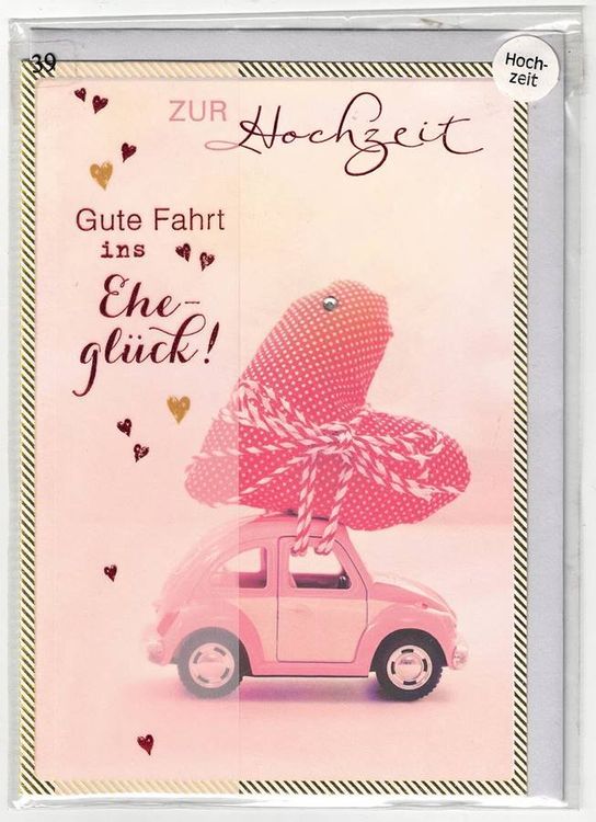 Glückwunsch Karte - Gratulation - Zur Hochzeit - Eheglück (Neu und ...
