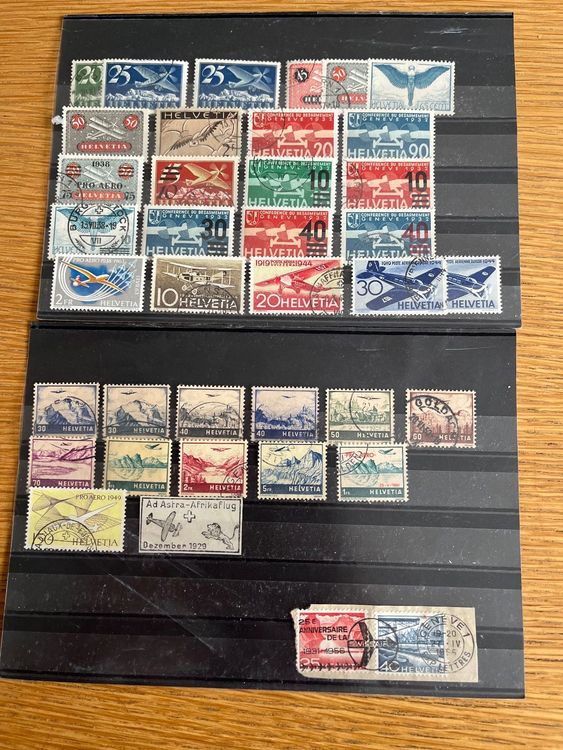 2 Steckkarten Schweiz Flugpost (Gebraucht) in Murgenthal für CHF 10 – mit Lieferung auf Ricardo ...