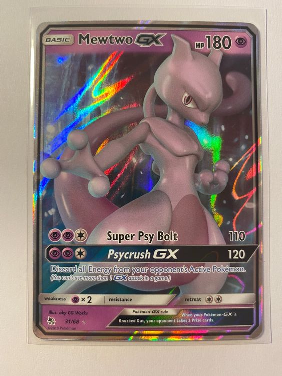Pokemon Mewtwo GX 31/68 Hidden Fates EN (Neu (gemäss Beschreibung)) in ...