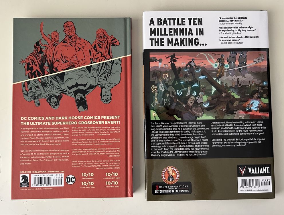 Black Hammer/Justice League & The Valiant Comic Books (Gebraucht) in Dübendorf für CHF 15 – mit ...