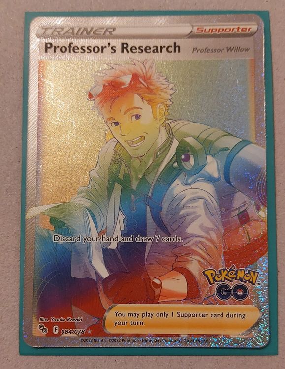 084/078 Professor's Research Rare Rainbow Full Art. Pokemon (Neu ...