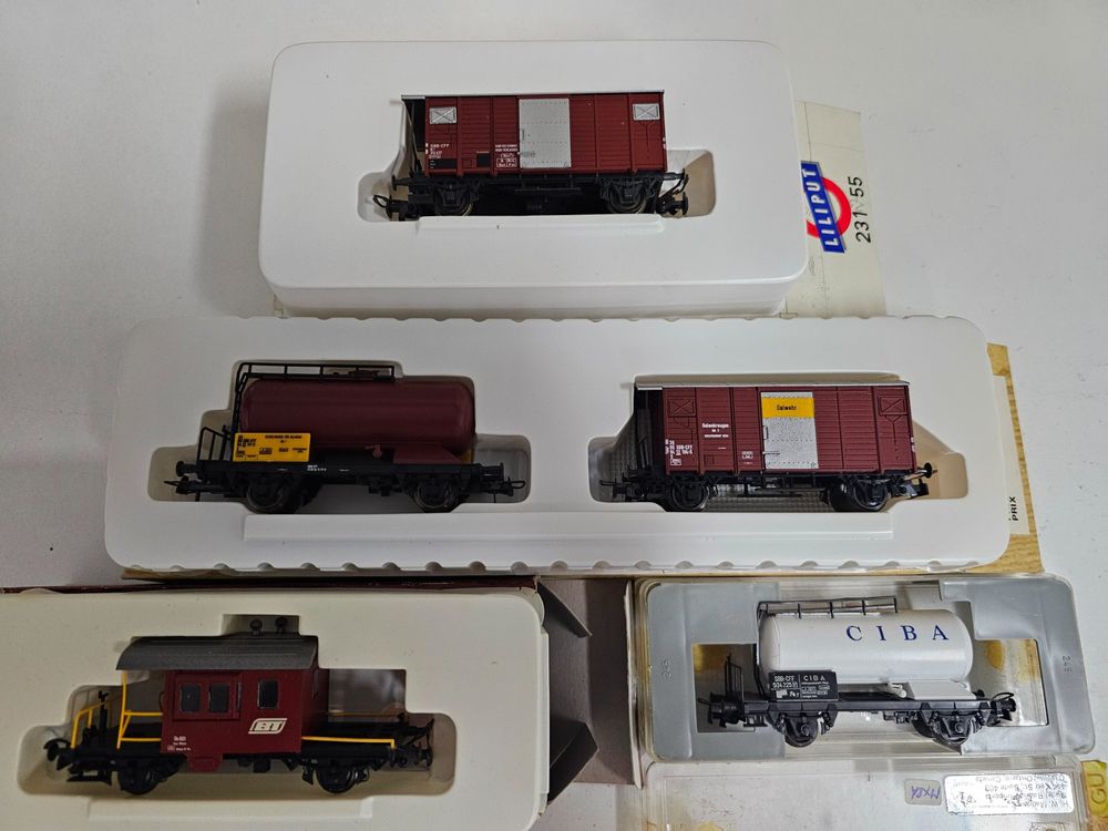 Liliput 5 wagons dès1.-fr (Gebraucht) in bassecourt für CHF 51 – mit Lieferung auf Ricardo kaufen