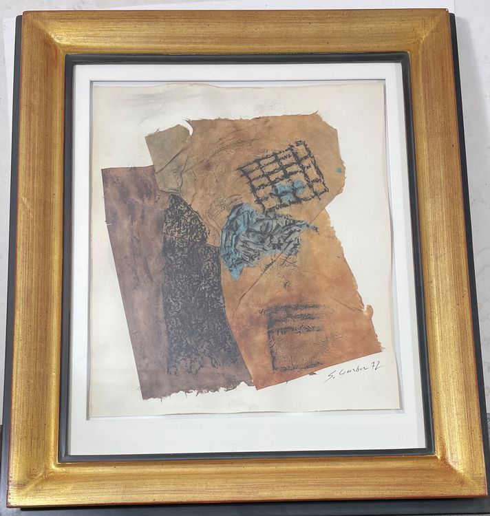 Grosse Interessante Mischtechnik Collage unleserlich Sign (Gebraucht) in Root für CHF 34 – mit ...