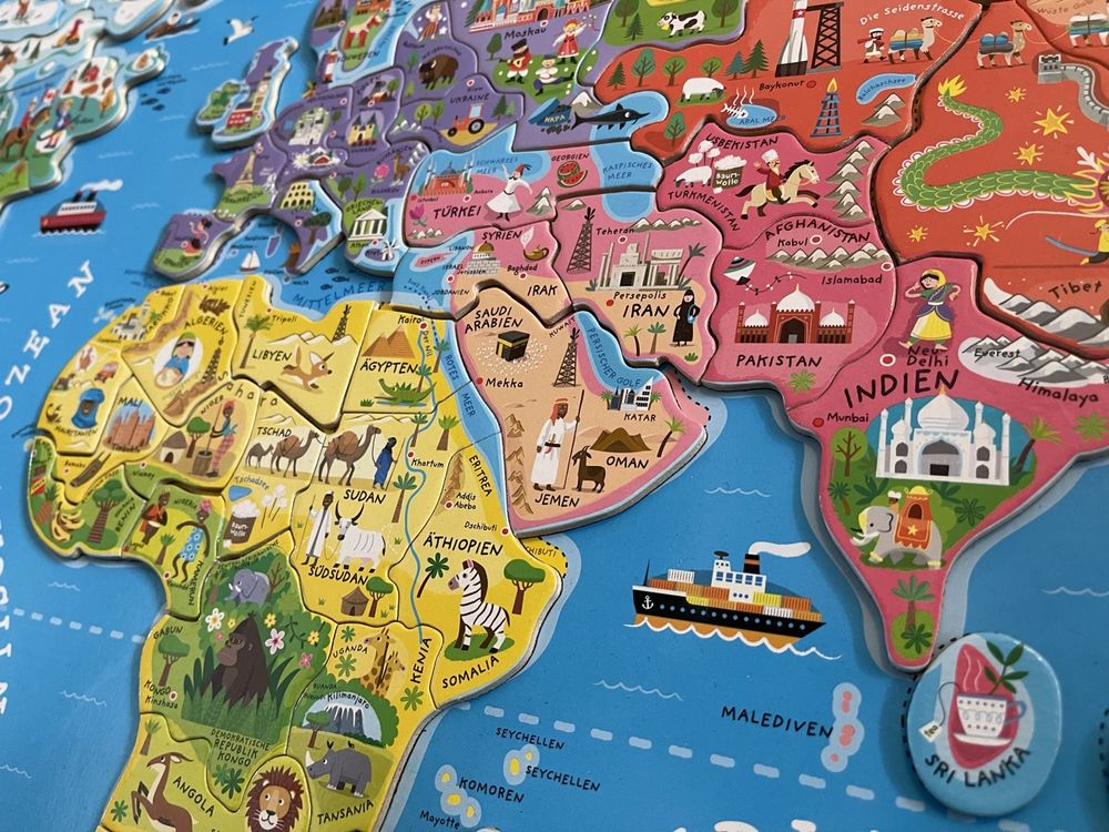Magnet-Weltkarte Janod für Kinder | Kaufen auf Ricardo