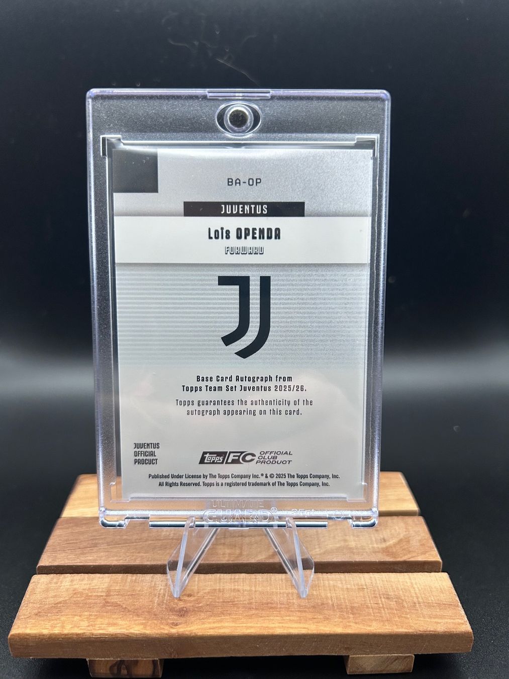 TOPPS JUVENTUS TEAMSET LOIS OPENDA 2/10 AUTORAPH (Neu (gemäss ...