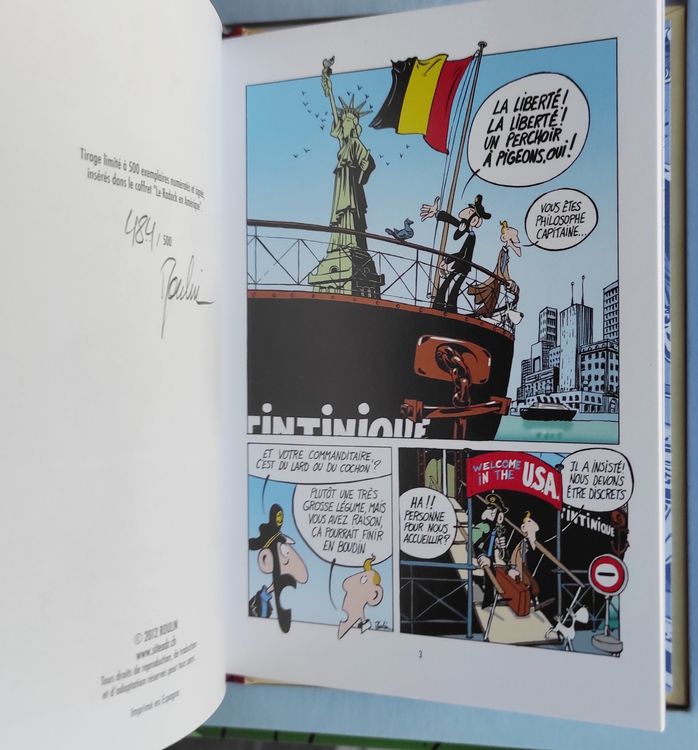 RADOCK EN AMERIQUE *Limité - Signé* Parodie Tintin | Kaufen auf Ricardo