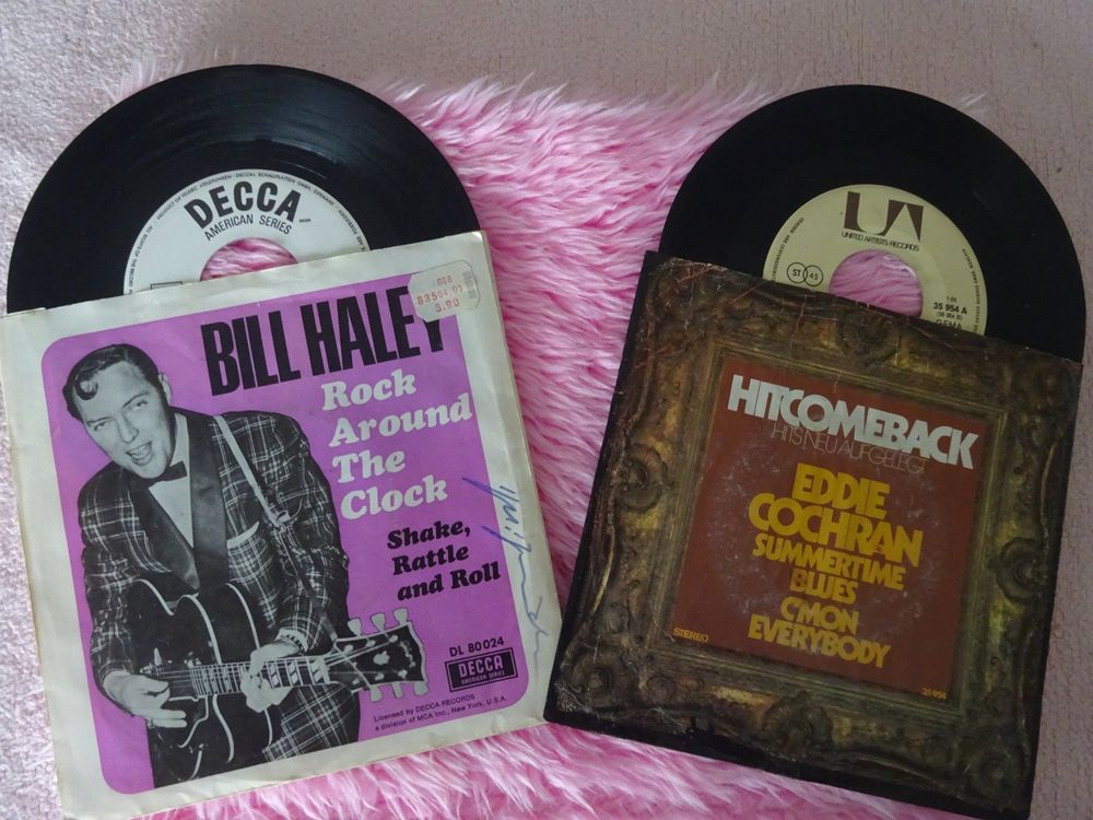 EDDIE COCHRAN ** BILL HALEY ** 2 DOPPEL-A ** ROCK'N ROLL (Gebraucht) in ...