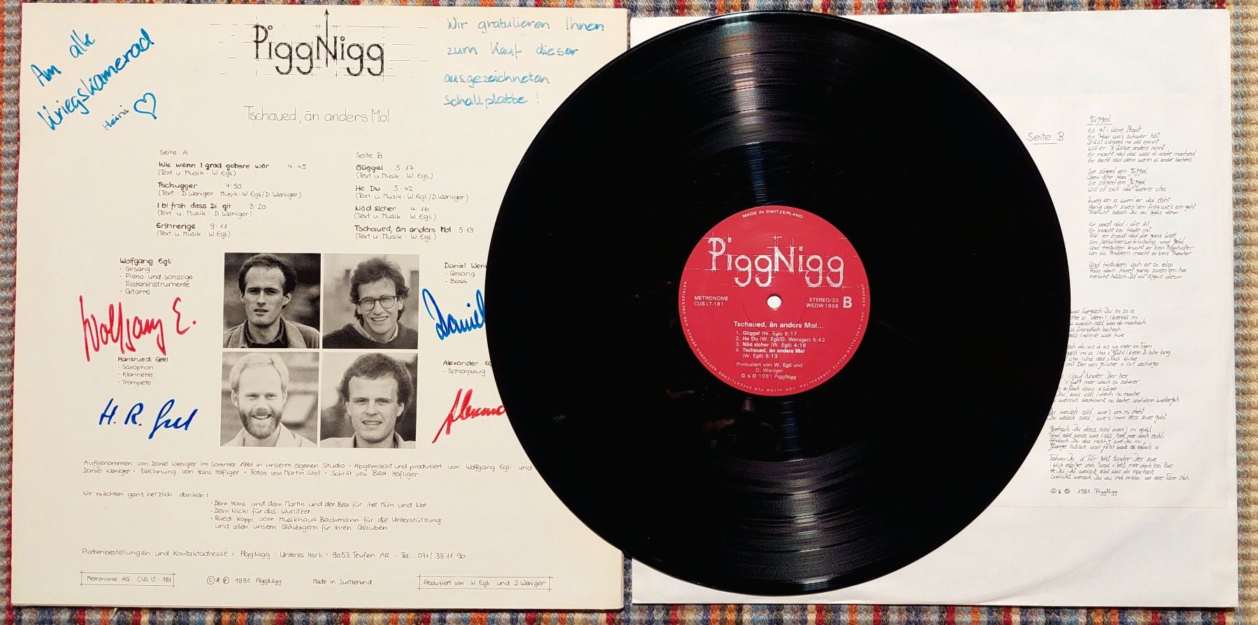 Pigg Nigg - Tschaued, än anders Mol (Swiss-Prog., 1981 CH) (Gebraucht ...