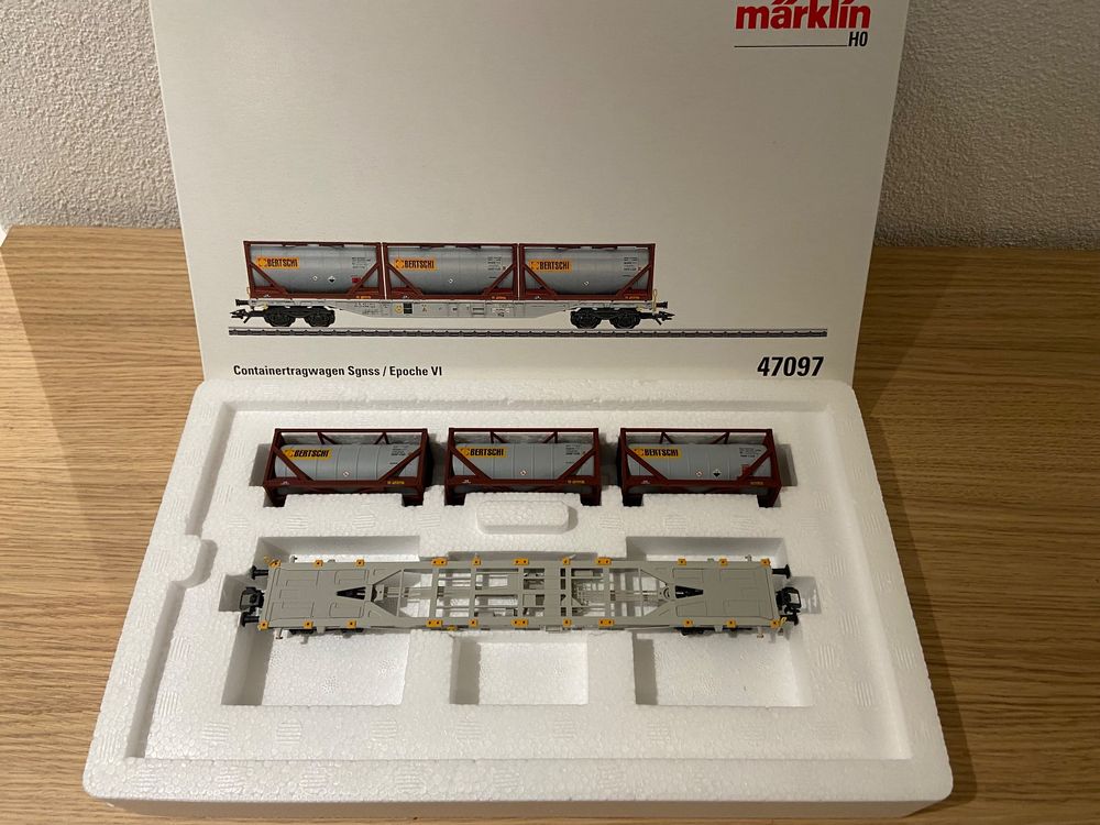 Märklin 47097 - Containertragwagen der Bauart Sgnss (Neu (gemäss ...