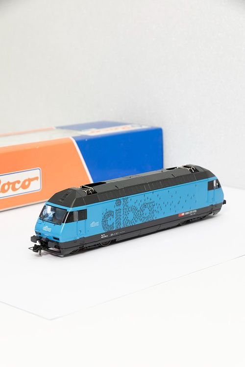 ROCO H0 E-Lok SBB RE460 CIBA BLAU, DC ANALOG, 43756 (Gebraucht) in zürich für CHF 120 – mit ...