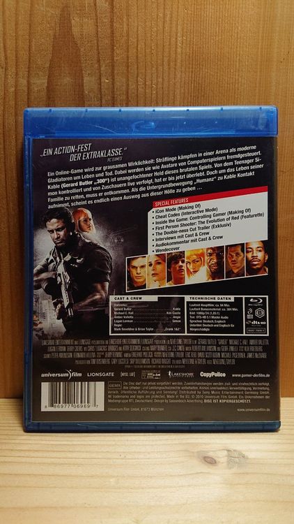 GAMER Blu-Ray mit Gerard Butler (Gebraucht) in Wilderswil für CHF 2.8 ...