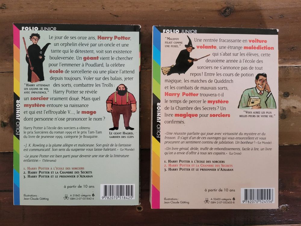 Livres Harry Potter 1 et 2 en français (D'occasion) à Ursy pour CHF 15 ...