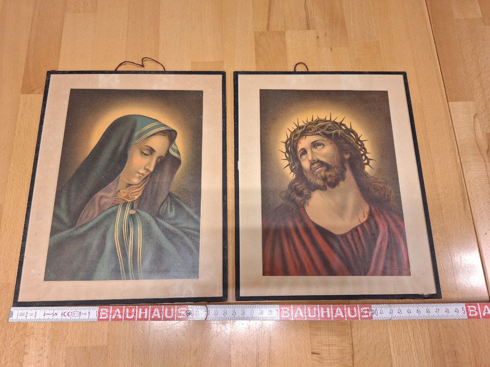 Maria & Jesus, sehr alte Bilder (Gebraucht) in Vilters für CHF 40 – mit ...
