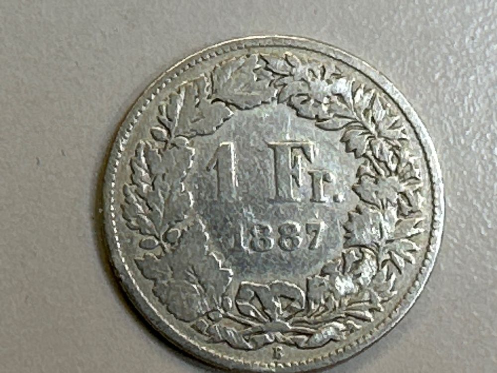 1 Fr.Silber Schweiz 1887 s | Kaufen auf Ricardo