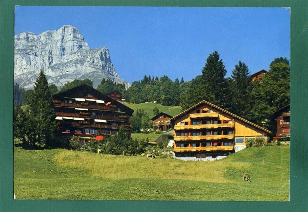 Braunwald,Haus Bergfrieden mit Kapelle u.Schwesternhaus,1970 (Gebraucht) in Sargans für CHF 1 ...