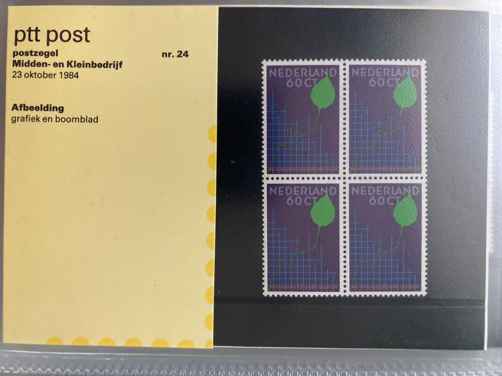 PTT MAPJES NIEDERLANDE 1984 NR.24 ** 4 X MI.1258 (Neu (gemäss ...