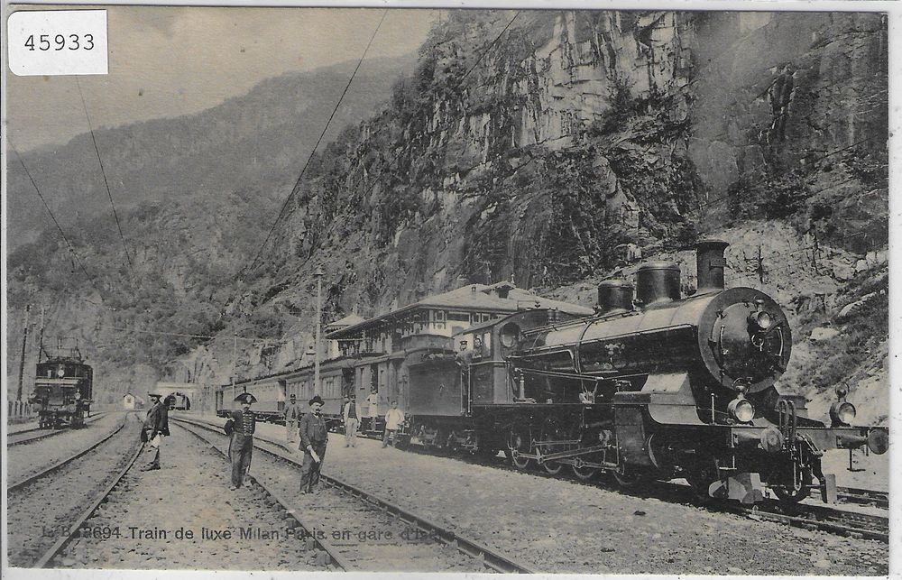 Train de luxe Milan-Paris en gare d'Iselle - Simplon-Bahn (Gebraucht) in Ettingen für CHF 15 ...