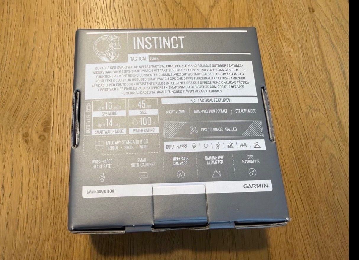 Garmin Instinct Tactical – Rugged GPS Watch – Neu & ungetrag (Neu und ...