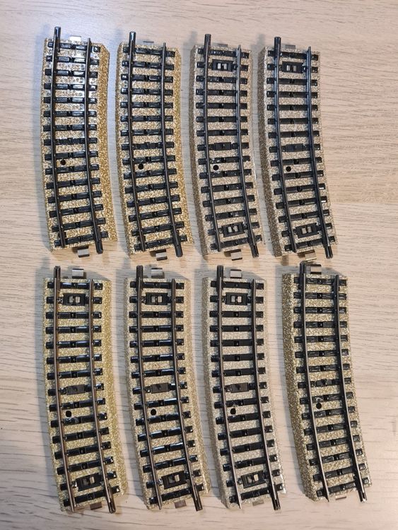 Märklin 8 x 5201 gebogenes gleis M H0 | Kaufen auf Ricardo