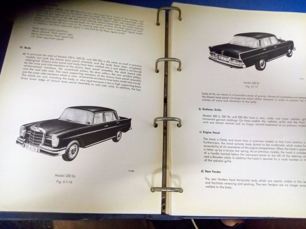 Mercedes WHB ab'59,2 Ordner,englisch (Gebraucht) in Zürich für CHF 120 ...