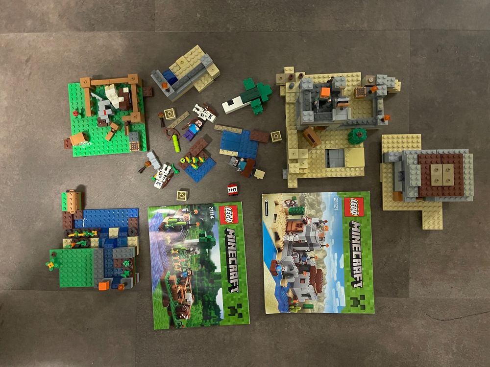 Lego Minecraft Set 21114 und 21121 unvollständig | Kaufen auf Ricardo