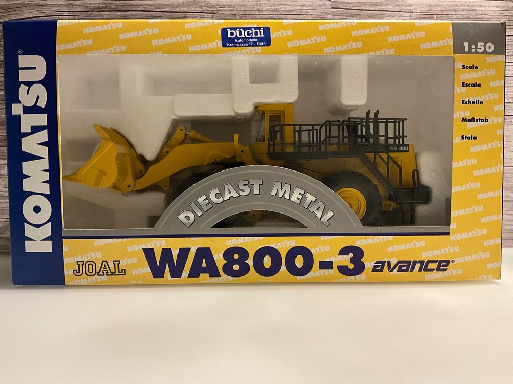 Modellauto Joal Radlager WA800-3 avance Komatsu 1:50 | Kaufen auf Ricardo