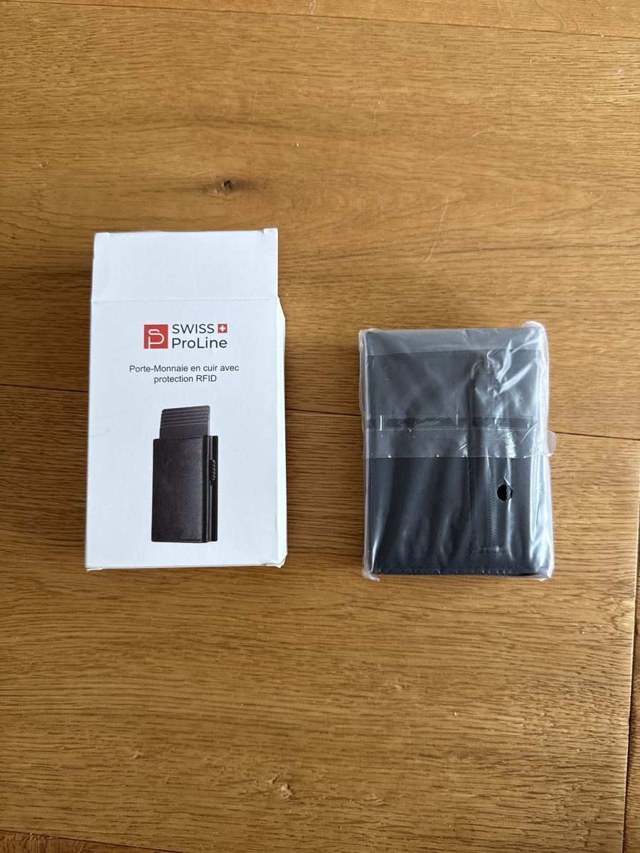 Porte-monnaie Swiss Proline cuir, protection RFID, neuf (Neuf avec ...