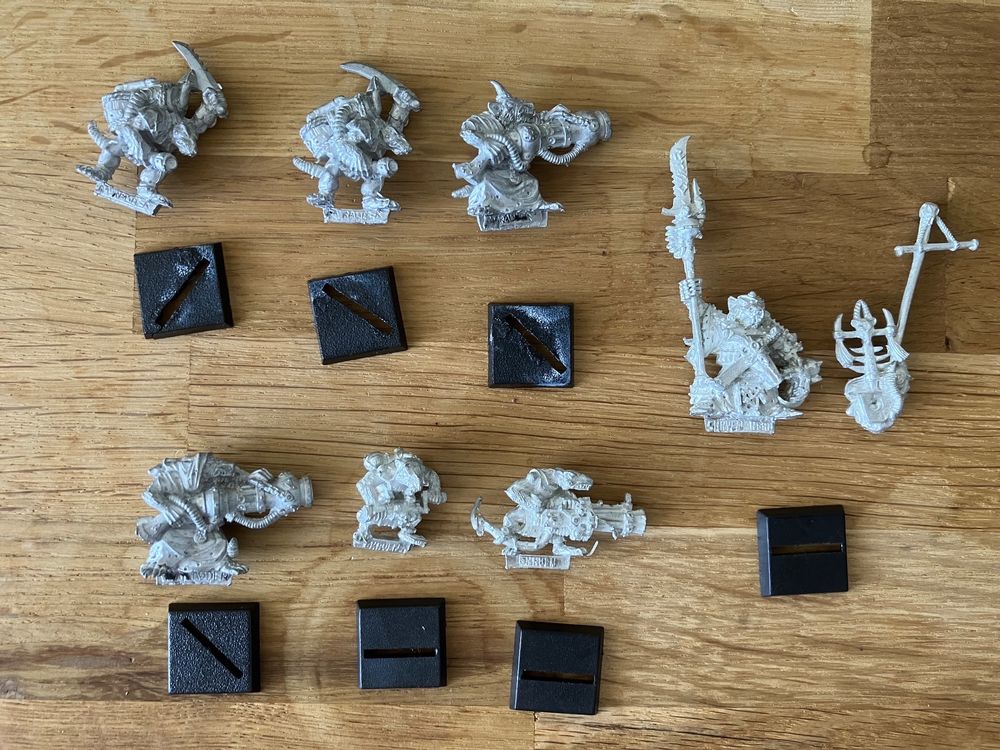 WARHAMMER Fantasy Skaven Warlock Held & Krieger Set *RAR* (Gebraucht ...