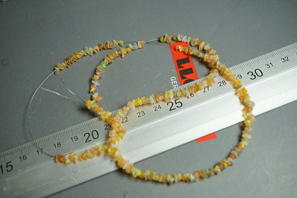 Opal Gelb Splitter 7mm Strang TOPSTONE RAR (Neu und originalverpackt ...