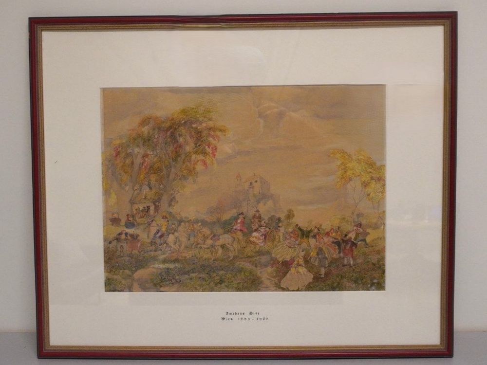 Amadeus Dier aus Wien (1893-1969) Aquarell Bild S067 (Gebraucht) in ...
