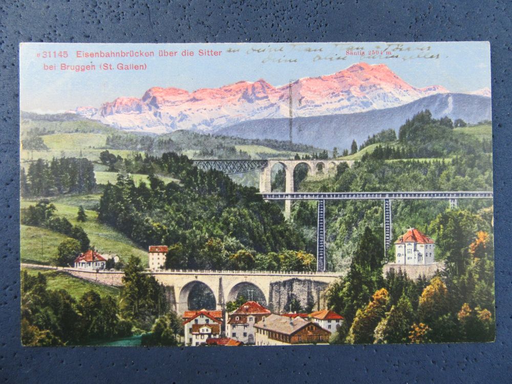 BRUGGEN STG EISENBAHNBRÜCKEN ÜBER DIE SITTER KL.EINRISS STG | Kaufen ...
