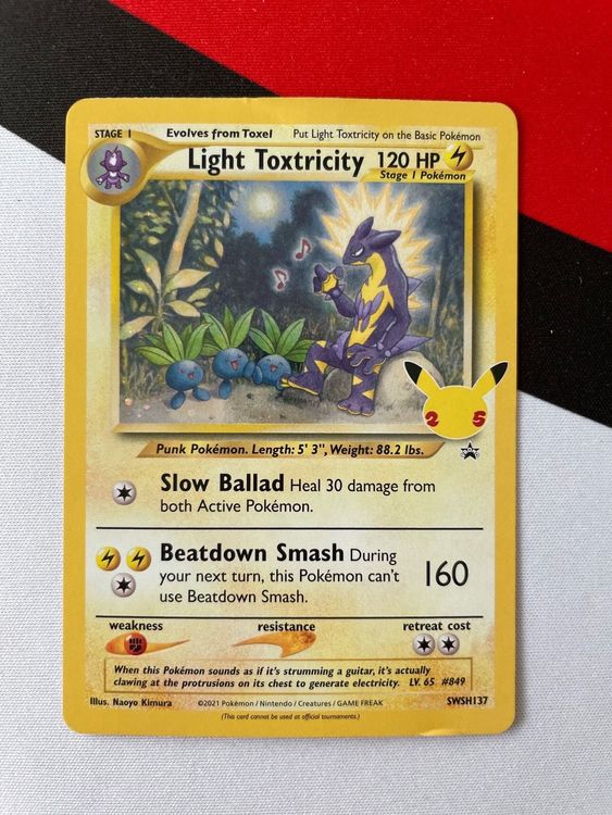 Pokémon - Light Toxtricity Celebrations Promo Ab 1.- | Kaufen auf Ricardo