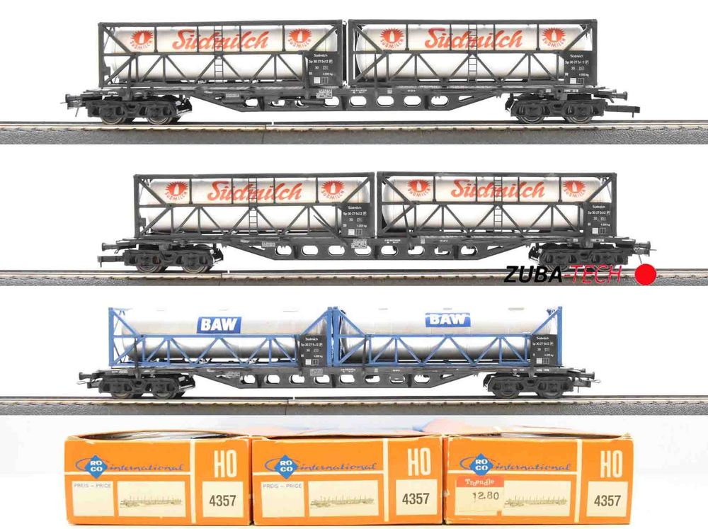 3x Roco 4357 Containerwagen DB H0 GS mit OVP (Gebraucht) in St. Gallen ...