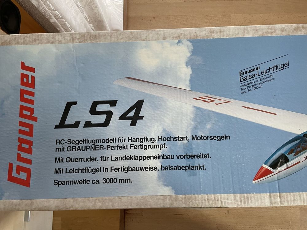 LS4 Bausatz von Graupner mit Bremsklappen (Neu und originalverpackt) in Menziken für CHF 200 ...