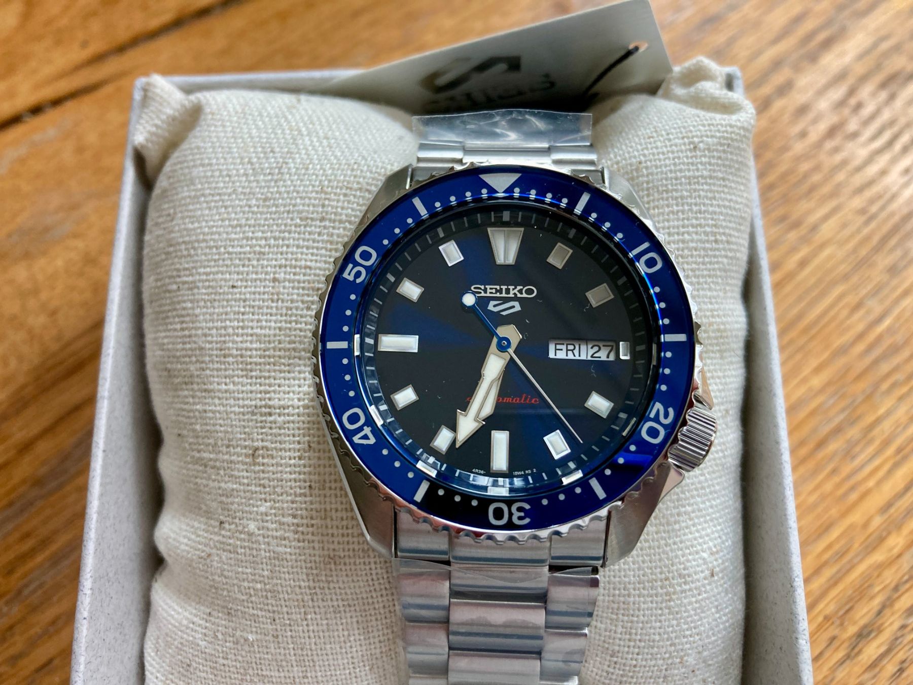 Seiko 5 Sports Day-Date Blue SKX Re-Interpretation New! (Neuf (Voir ...