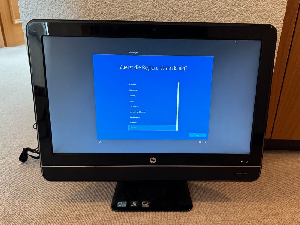 HP Compaq 8200 Elite AiO All in One PC mit Windows 10 Pro (Gebraucht ...