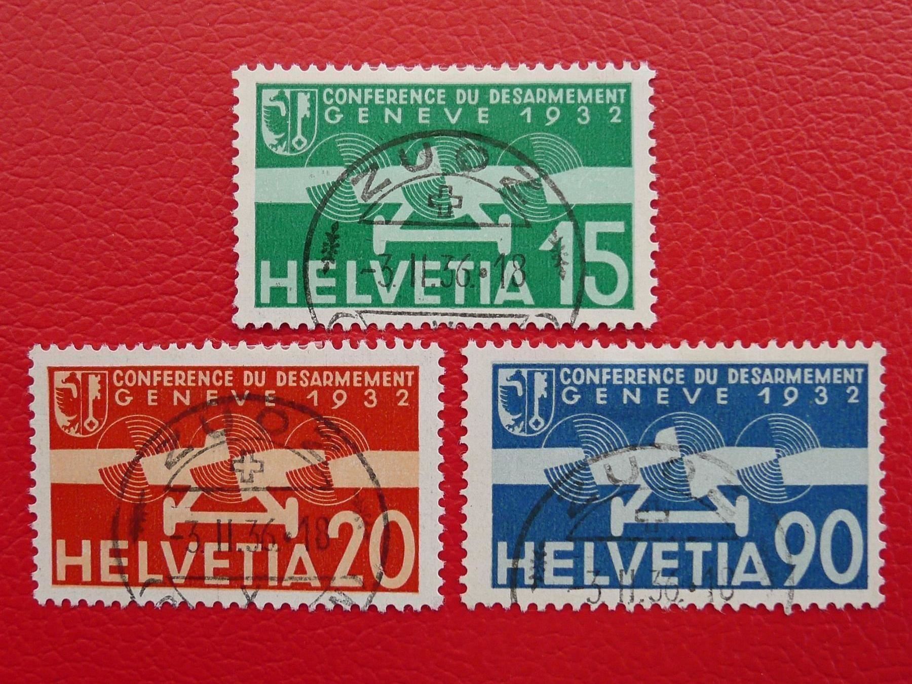 1932: F16-F18 Serie mit Voll-Stempel von ZUOZ, Kat: 85.-+ (Gebraucht ...