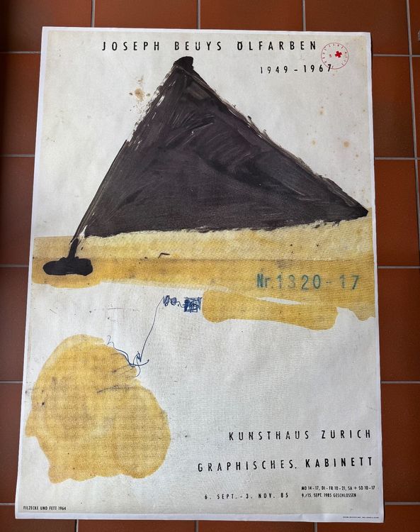 Joseph Beuys Originalausstellungsplakat 1985 (Gebraucht) in Wettswil für CHF 80 – mit Lieferung ...