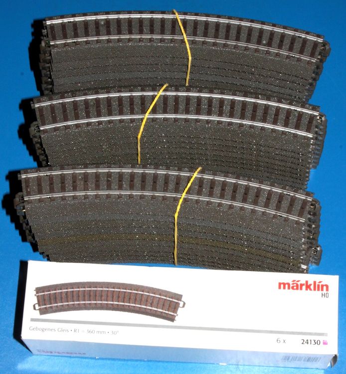 36x MÄRKLIN H0 C-Gleis Gebogenes Gleis R1 / 24130 | Kaufen auf Ricardo