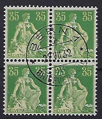 Viererblock Helvetia mit Schwert 111gest. BERN 1 | Kaufen auf Ricardo