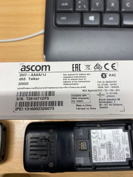 Ascom dect handys d81und d63 (Gebraucht) in für CHF 50 – mit Lieferung ...