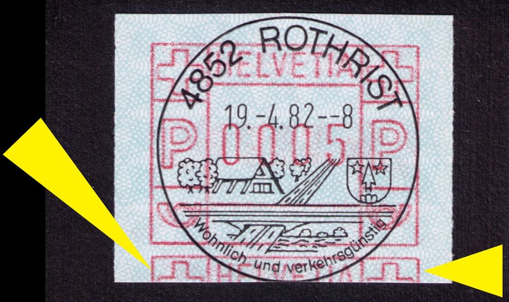 ATM 6_Abart "DOPPELDRUCK"_K-Vollstempel 4852 ROTHRIST_ET !! (Gebraucht ...