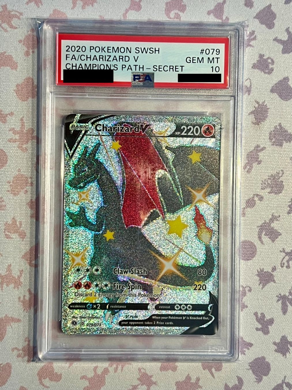 🇬🇧 Charizard V | Champion's Path | 079/073 | PSA 10 (EN)🔥 (Neu (gemäss ...