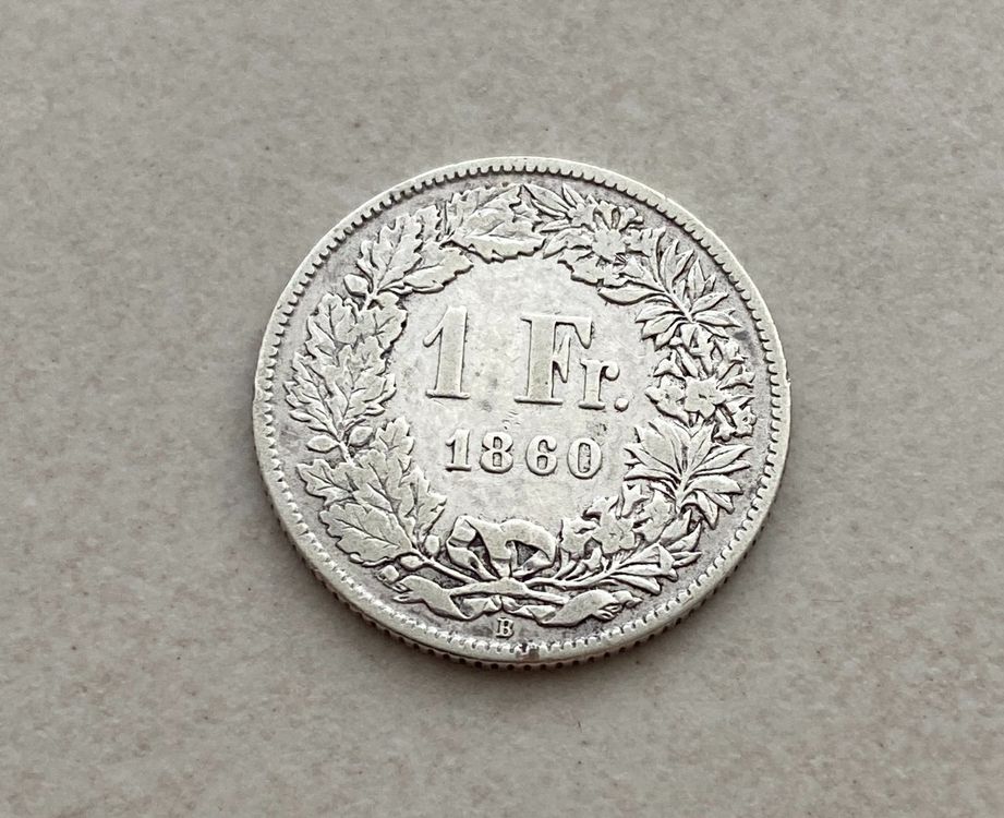1 Franken 1860 (Gebraucht) in Zürich für CHF 249 – mit Lieferung auf Ricardo kaufen