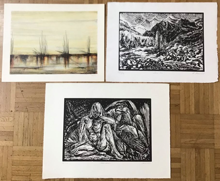 3x Verschieden Lithographien Handsigniert (Gebraucht) in Root für CHF 10 – mit Lieferung auf ...