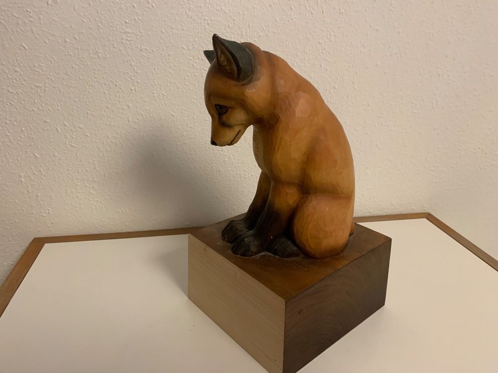 Holzschnitzerei Fuchs Höhe 29cm B 15cm T 16cm (Gebraucht) in Heimberg für CHF 55 – mit Lieferung ...