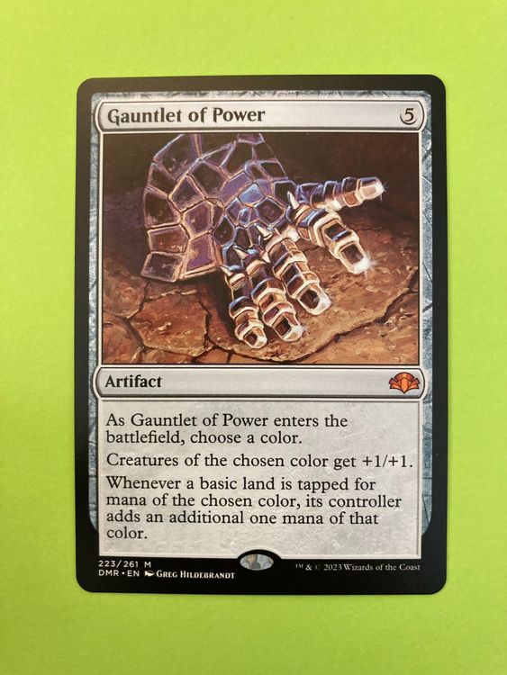 Gauntlet of Power Dominaria Remastered NM (Neu (gemäss Beschreibung ...