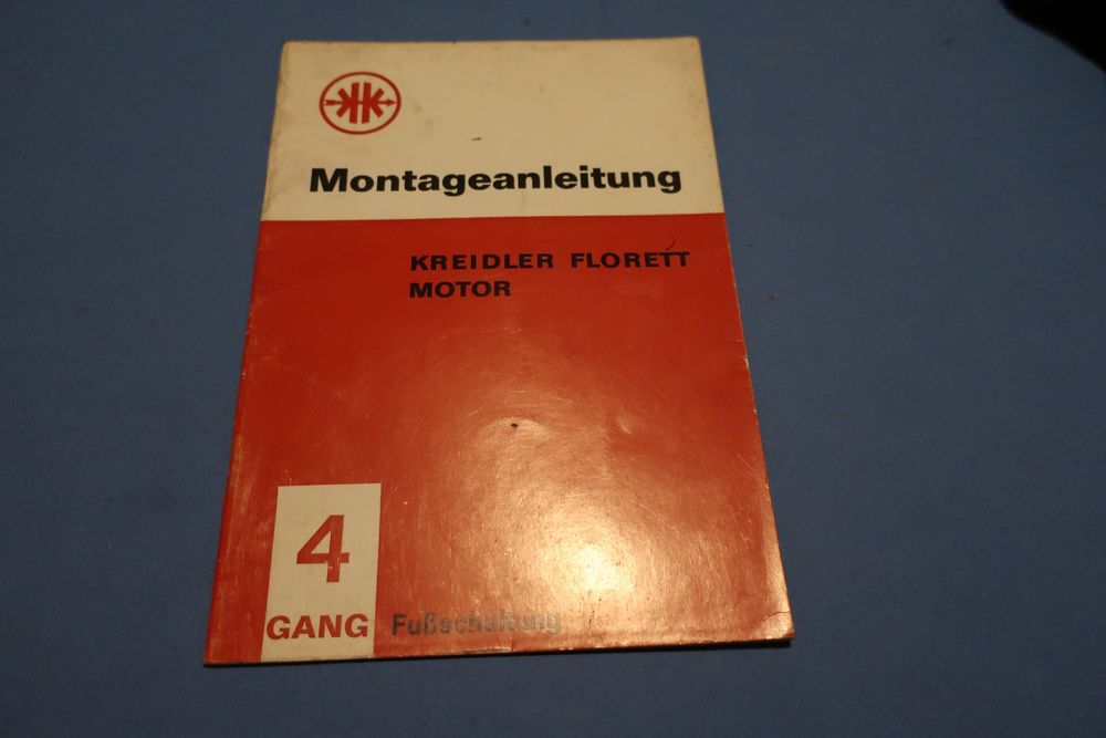 KREIDLER FLORETT 4 GANG BROCHURE OLDTIMER VINTAGE (Gebraucht) in für ...